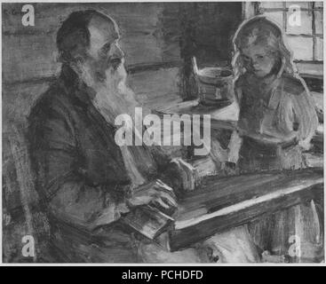 A historical artwork by Albert Gebhard Enkelin, showcasing his distinct ...