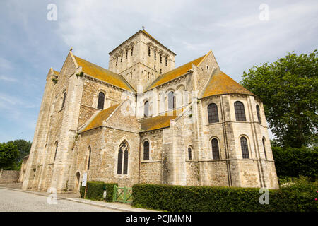 Lessay Abbey Normandy France Stock Photo - Alamy