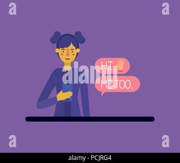 woman using smartphone avatar character Stock Vector Image & Art - Alamy
