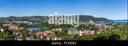 Aerial panorama of Trondheim Stock Photo - Alamy