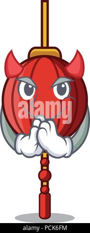 Devil chinese traditional paper Cartoon character design Stock Vector ...