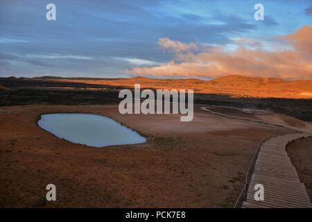 Krafla Lava Fields and The Natural Sulphur Pools Stock Photo - Alamy