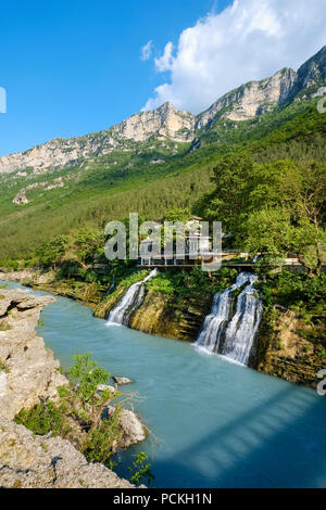 River Vjosa, Këlcyra Gorge, Gryka e Këlcyrës, near Kelcyra, Dhëmbel ...