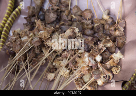 sate babat. indonesian traditional skewer or sate of beef belly Stock ...