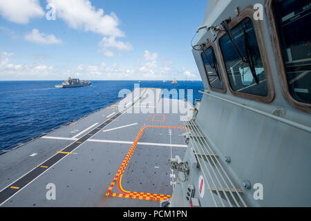 Royal Australian Navy landing helicopter dock ship HMAS Adelaide (L01 ...