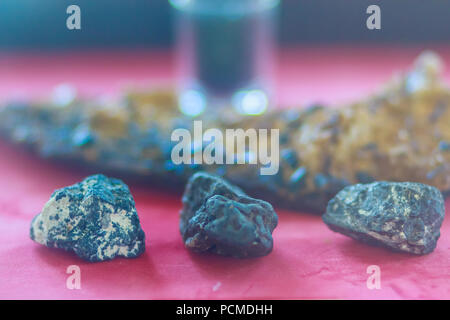 Crystals of Cassiterite is a tin oxide mineral, Cornwall, UK Stock ...