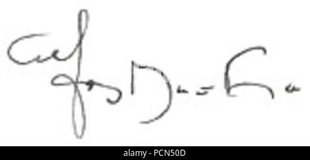 Alfons Mucha signature from letter Stock Photo - Alamy