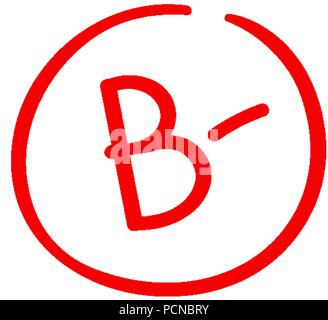 A minus examination result grade latter mark Stock Vector Image & Art ...