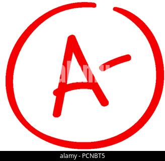 Mark a+ vector icon. Grade result Stock Vector Image & Art - Alamy