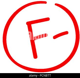 B minus examination result grade latter mark Stock Vector Image & Art ...