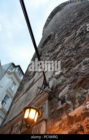 Galata Tower entrance in the evening Stock Photo - Alamy