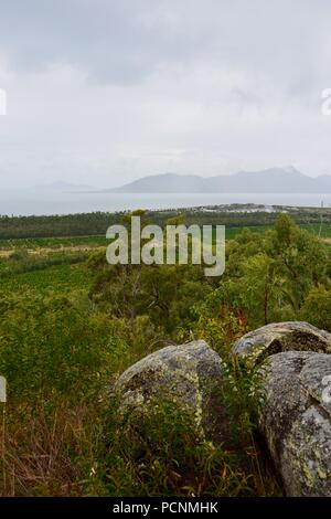 The view from the Cardwell Rockingham lookout, Cardwell, Queensland ...
