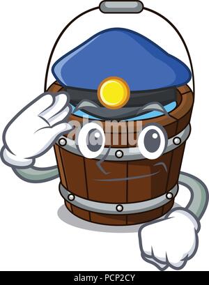 Detective wooden bucket character cartoon Stock Vector Image & Art - Alamy