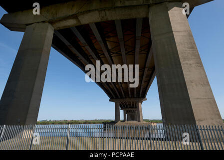 M62 Ouse bridge over the River Ouse at Goole, East Yorkshire, UK Stock ...