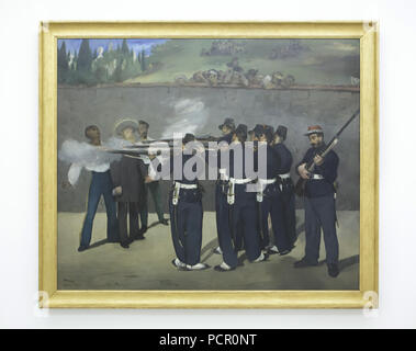 Execution of the Emperor Maximilian, by Edouard Manet, 1868, French ...