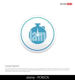 Clock Icon Hexa White Background icon template - Free vector icon Stock ...