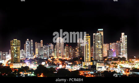 PANAMA CITY-PANAMA-DEC 20, 2014: View of the modern skyline of Panama ...