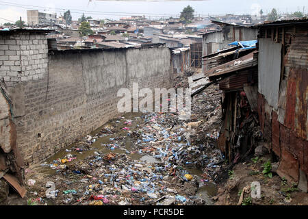 A Slum District Of Addis Ababa, Ethiopia Stock Photo - Alamy