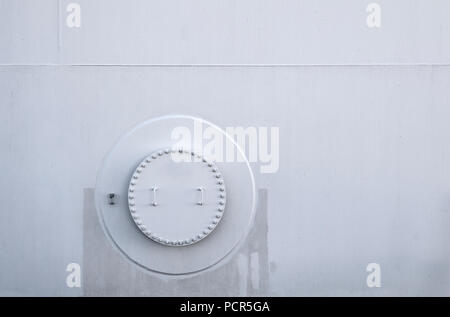 Round Metal Door Hatch With Bolts Stock Photo - Alamy