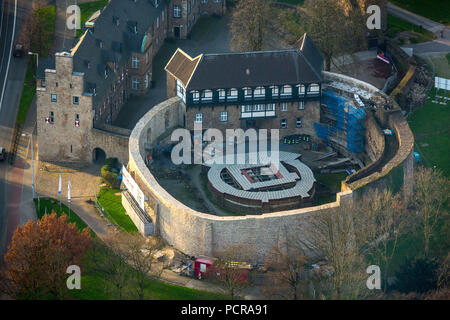 Restoration at the Broich Castle, Broich Castle, Mülheim an der Ruhr ...