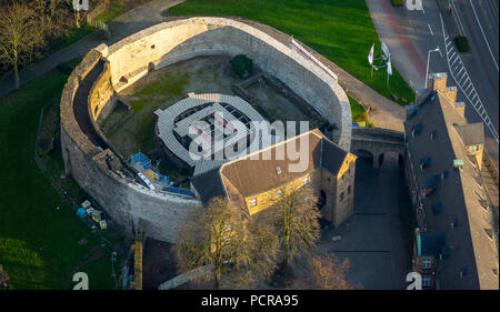 Restoration at the Broich Castle, Broich Castle, Mülheim an der Ruhr ...