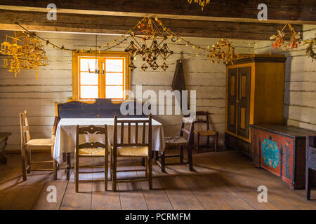 Log village farmhouse. 19th century Bosnian mountain traditional ...