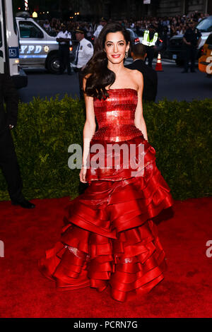 Amal Clooney attends the Costume Institute Benefit at The Metropolitan ...