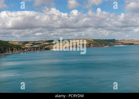 Start Bay from the Coastal footpath looking East Stock Photo - Alamy