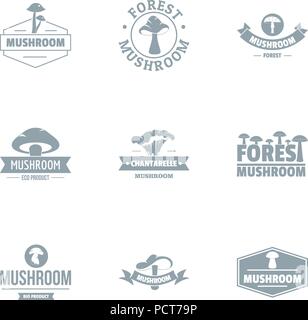 Mycelium logo set, simple style Stock Vector Image & Art - Alamy
