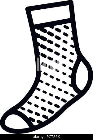 Fuzzy sock icon. Simple illustration of fuzzy sock vector icons set ...