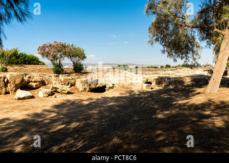 Catacombs at Paphos Archaeological Park, Kato Paphos, Cyprus Stock ...