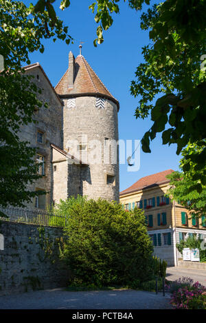 The old town of Murten on Switzerland Stock Photo - Alamy