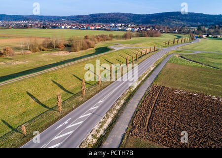 Grove, aerial view, Winterbach, Baden-Wuerttemberg, Germany Stock Photo ...