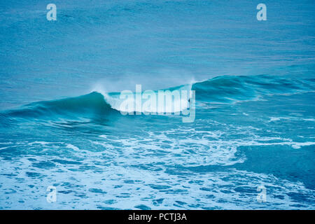 Landscape, breaking wave in spring, Great Ocean Road, Victoria ...