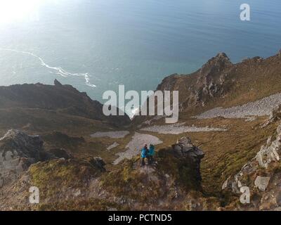 Slieve Leage, Europes highest Sea Cliffs on a sunny winter day in ...