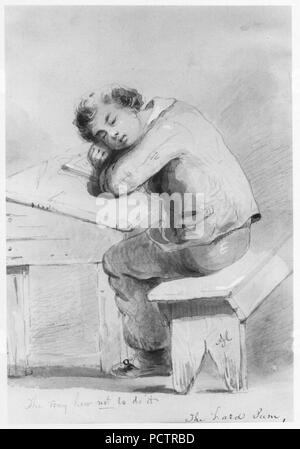 'The Hard Sum' by Alfred Jacob Miller is a painting capturing the ...