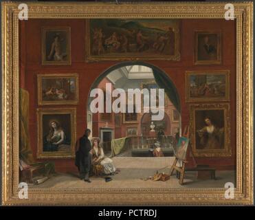 Woolmer Alfred Joseph - Interior of the British Institution (Old Master ...