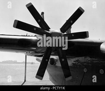Allison T40 propellers of Cpnvair XP5Y-1 Stock Photo - Alamy