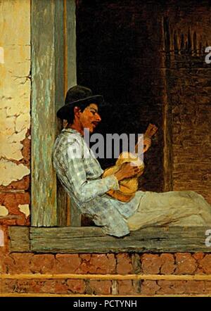 Almeida Júnior - O Violeiro Stock Photo - Alamy