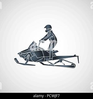 snowmobiling vector logo icon illustration Stock Vector Image & Art - Alamy