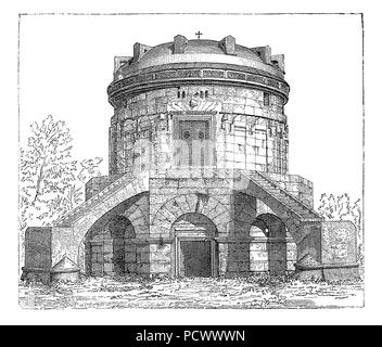 Italy. Ravenna. Mausoleum of Theoderic, king of the Ostrogoths. Built ...