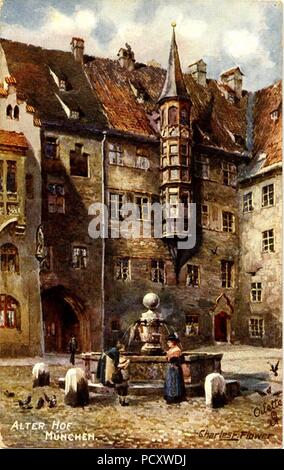 Alter Hof, Munchen. 614B Stock Photo - Alamy