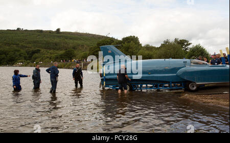 The restored Bluebird K7, which crashed killing Donald Campbell in 1967 ...