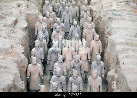 Xian, China, 06 November 2015: Terracotta Warriors in Xian Stock Photo ...