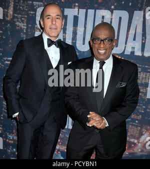 Matt Lauer attending the SNL 40th Anniversary Celebration at ...