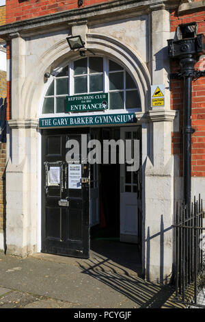 The Repton Boxing Club in Bethnal Green, London, famous for being ...
