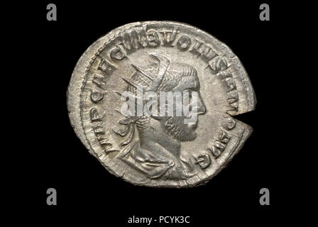 Coin of Volusianus, Emperor of the Roman Empire from Anazarbus. Ruler ...