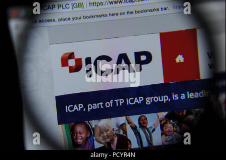 The NEX website seen through a magnifying glass Stock Photo - Alamy