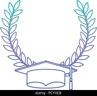 hat graduation with wreath crown Stock Vector Image & Art - Alamy