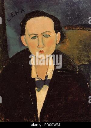 Amedeo Modigliani Portrait of Elena Pavlowski Stock Photo - Alamy